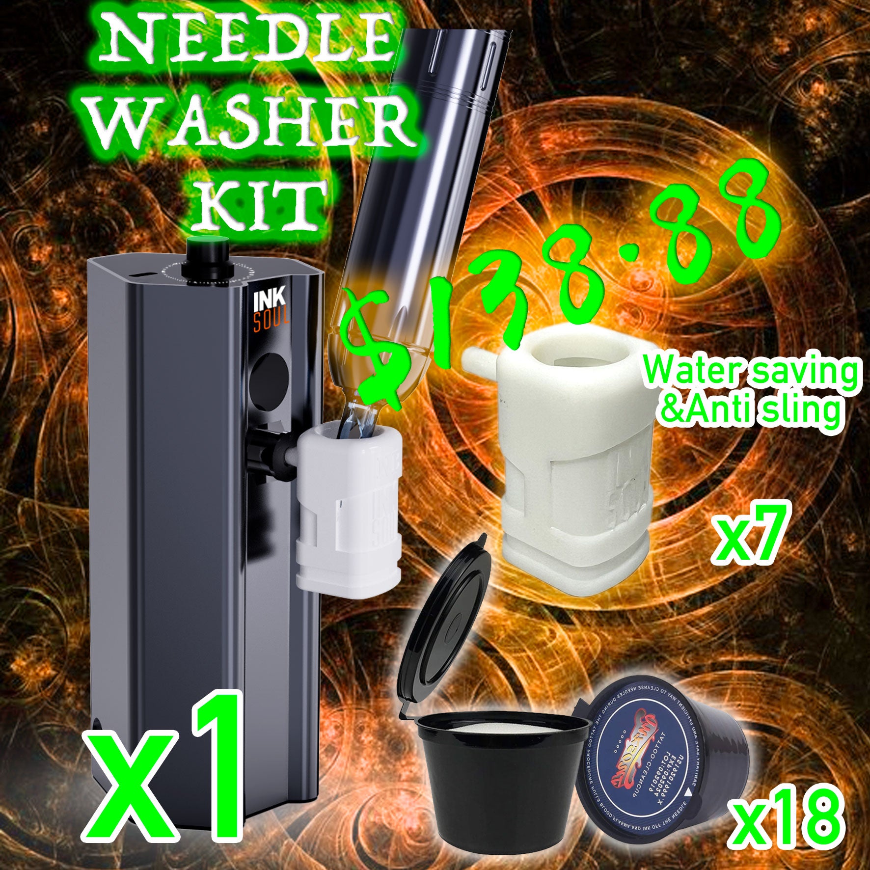INKSOUL® Needle Washer Kit